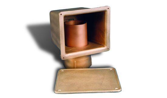 R-19 Adjustable Wall Mounted Overflow Fitting - by Fountain People Inc.